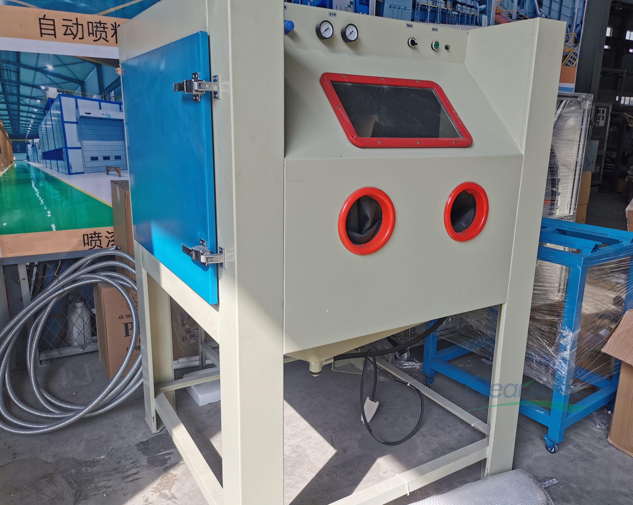 Sand Blasting Machine – Clear Powder coating line