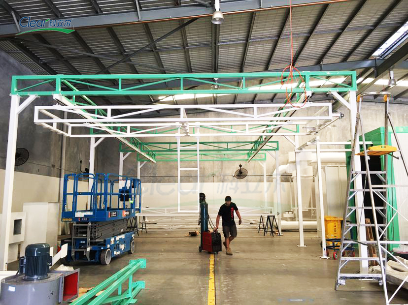 Manual Powder Coating Booth – Clear Powder coating line